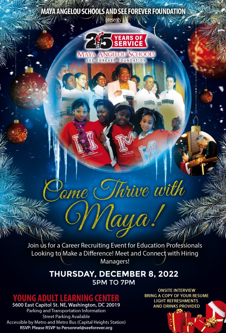 Our Stories - Maya Angelou Public Charter Schools - See Forever Foundation